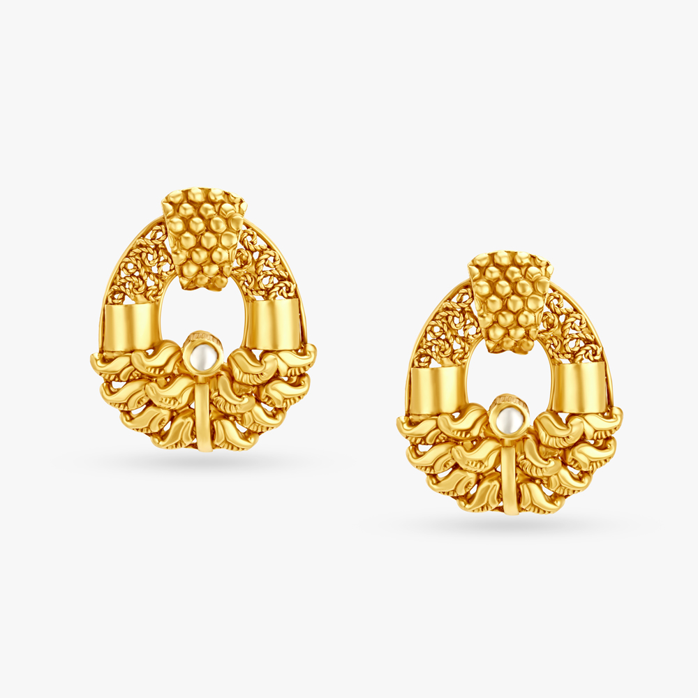 Exquisite Circular Drop Earrings