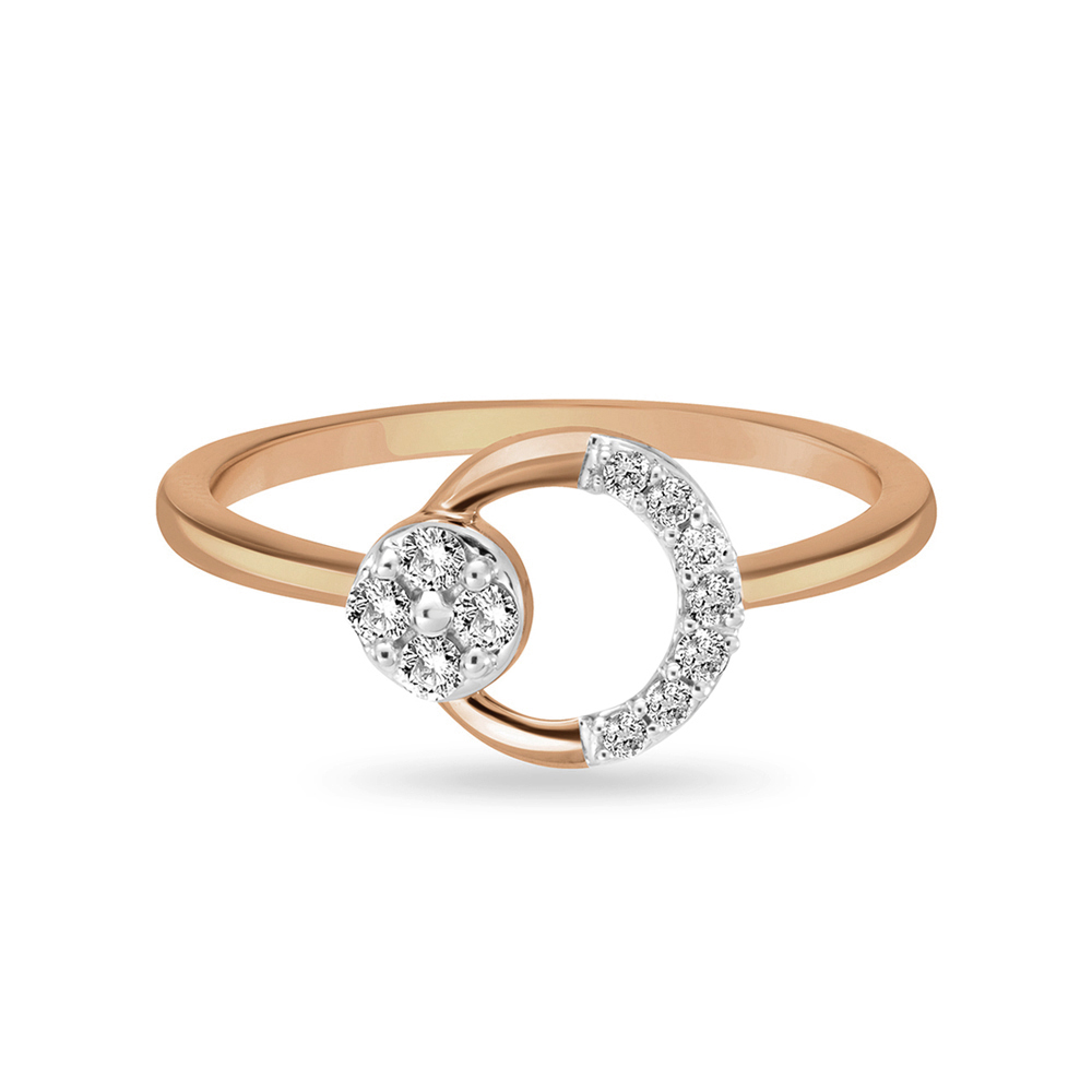18KT Elegant Rose Gold Ring