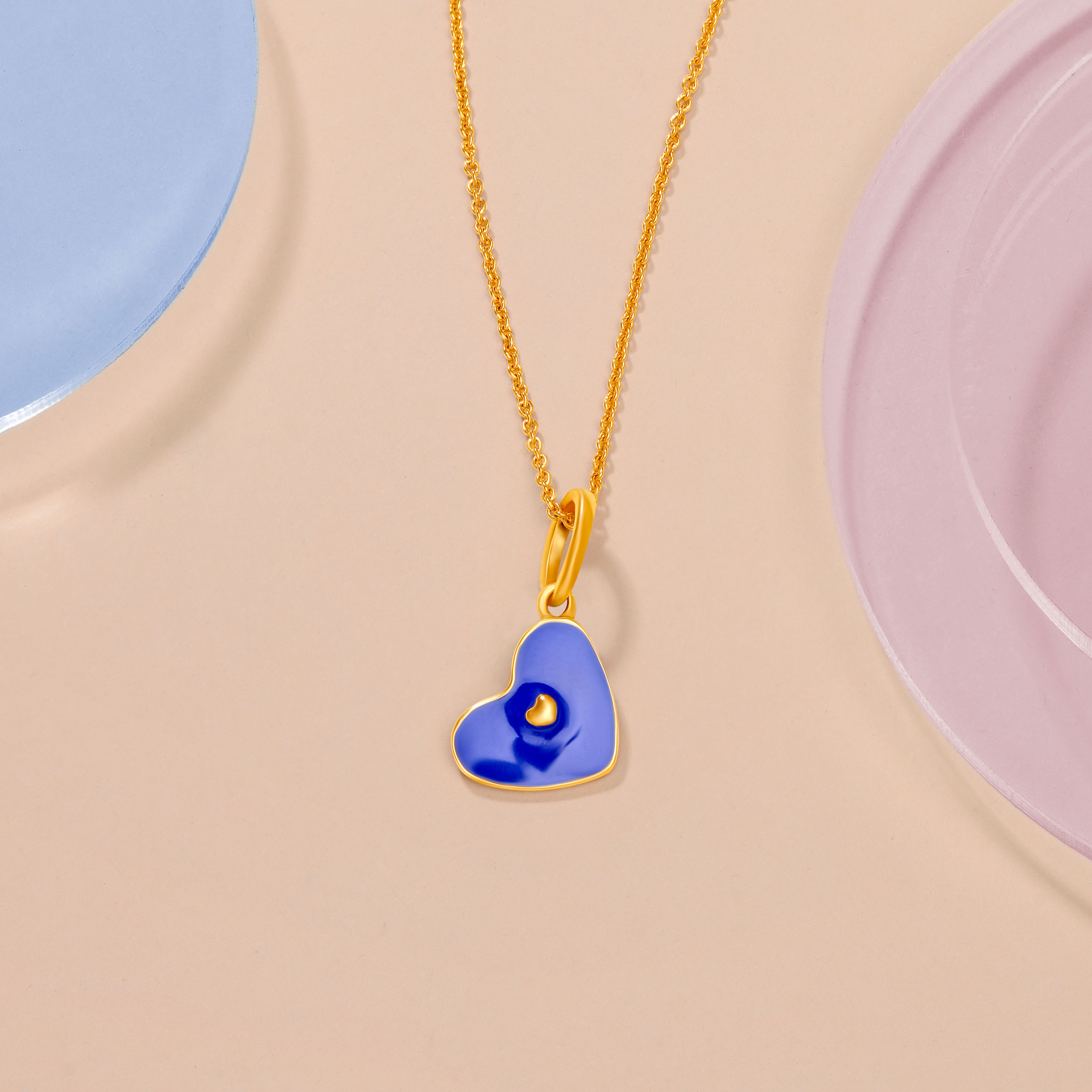 Cute Heart Peg Pendant for Kids