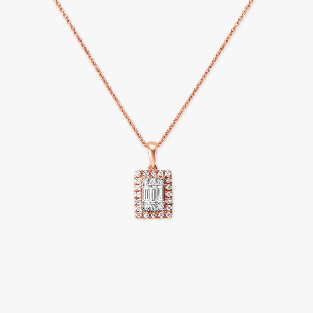 Bold and Beautiful! Diamond Pendant with Chain