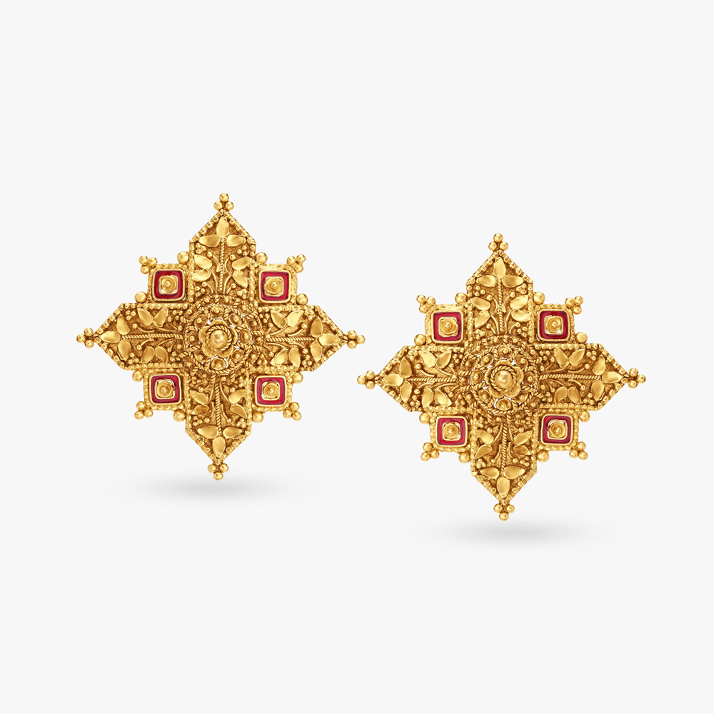 Luxurious Ras Rawa and Chandak Work Necklace Set