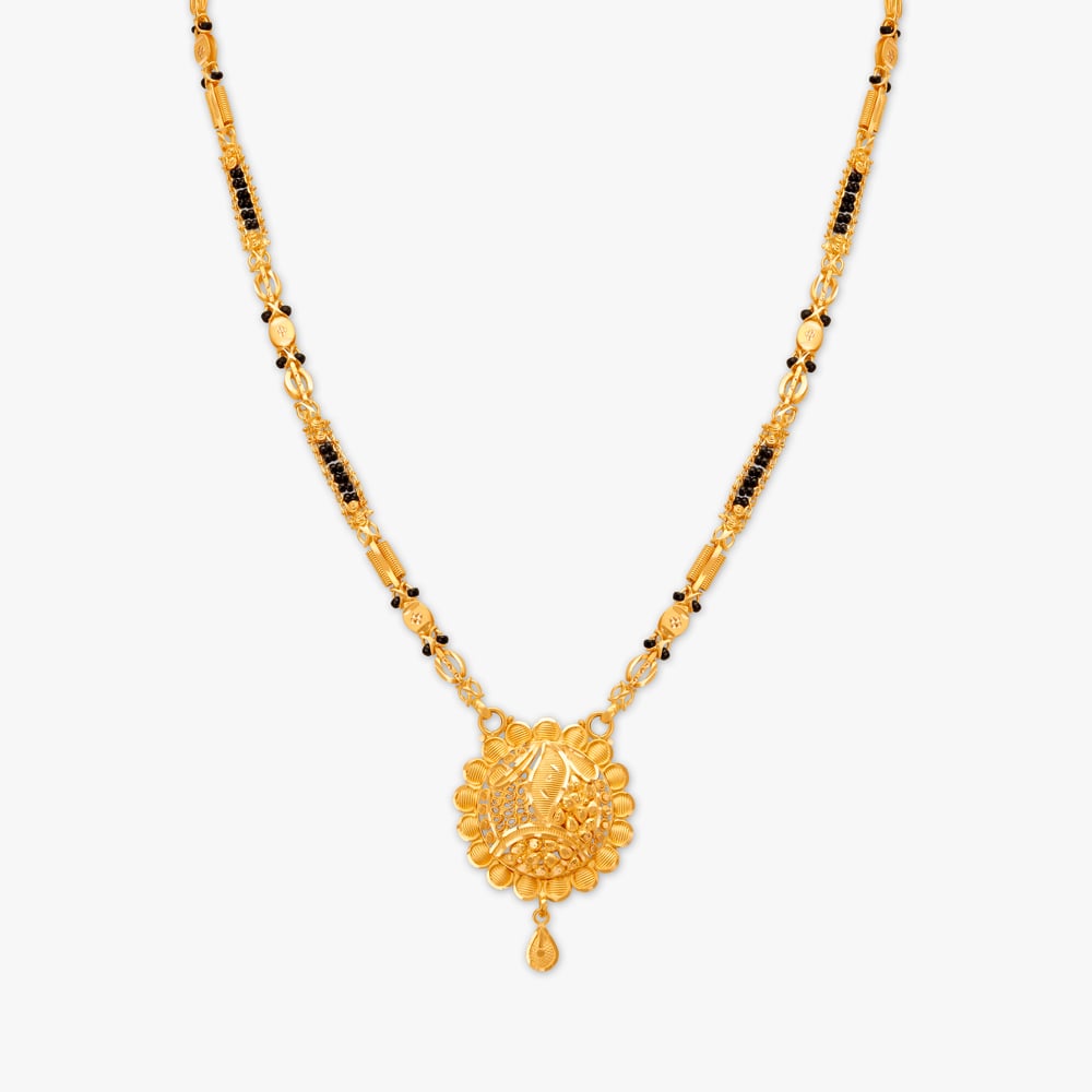 Modern Gold Mangalsutra with Pendant