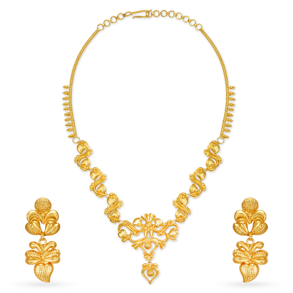 Elegant Gold Necklace Set