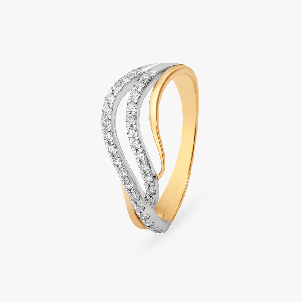 Celestial Unique Diamond Gold Ring