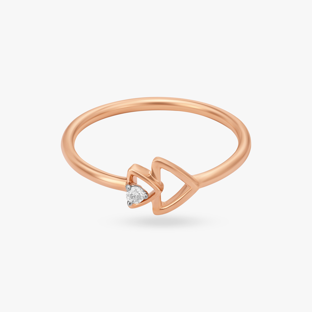 Simple Sparkles Diamond Finger Ring