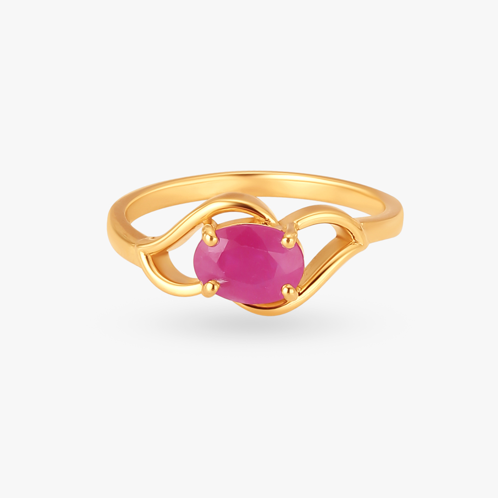 Vivid Ruby Finger Ring