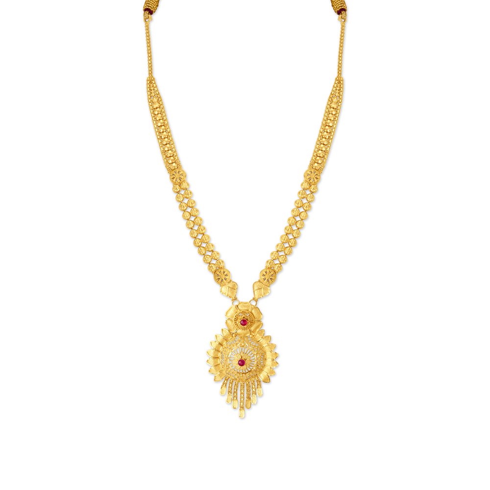 Beguiling Gold Lightweight Haram Necklace