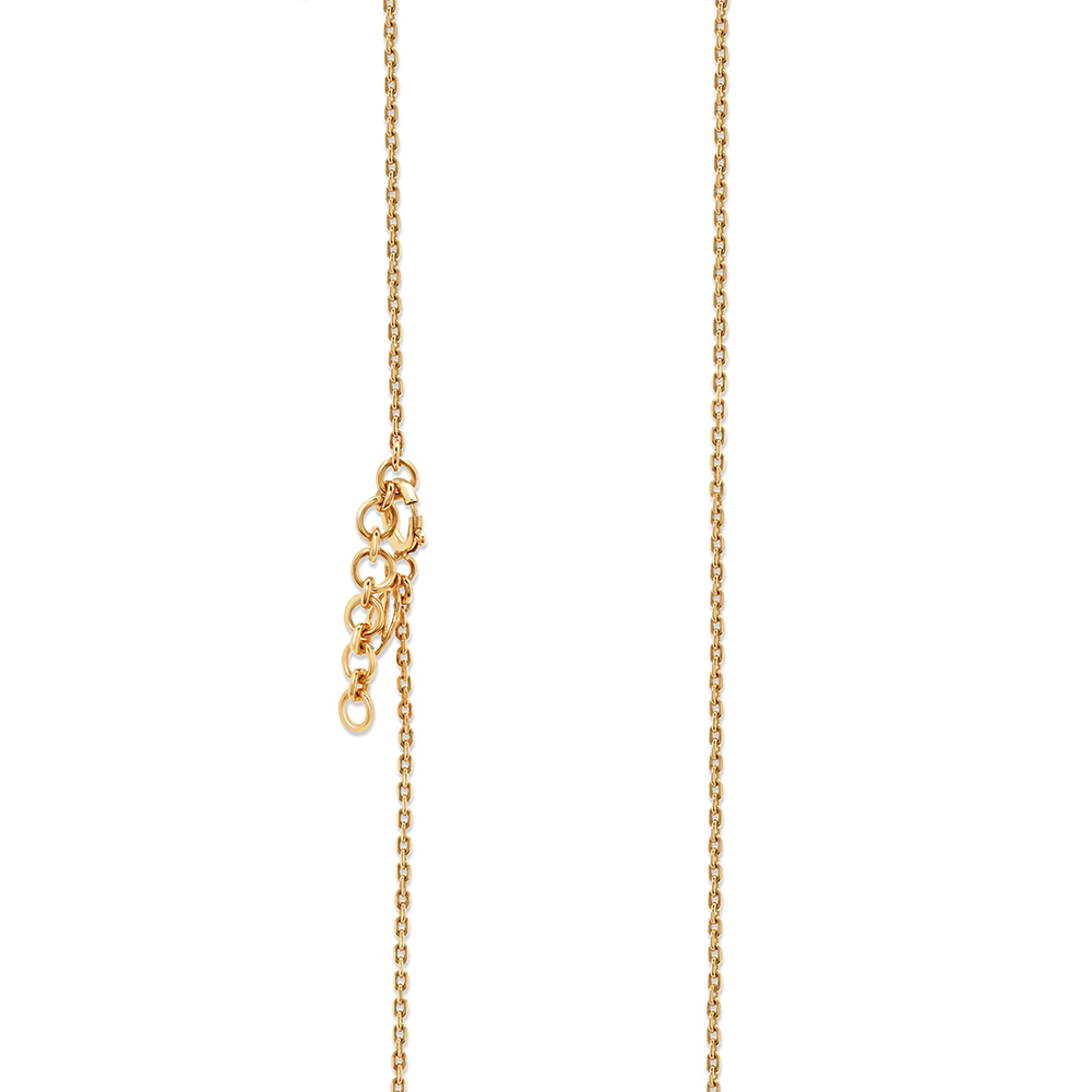 18KT Yellow Gold Abstract Glimmer Diamond Necklace