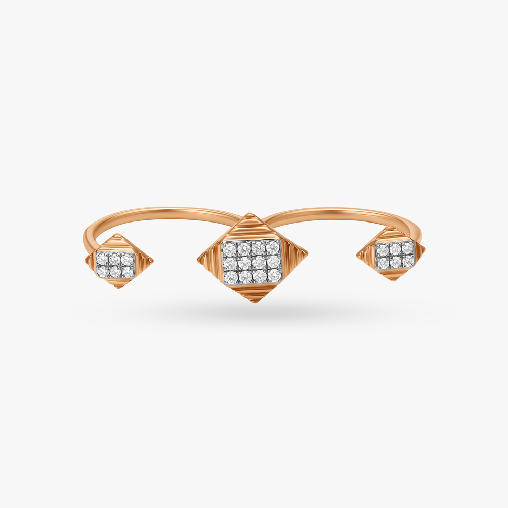 Elan Two-Finger Diamond Ring