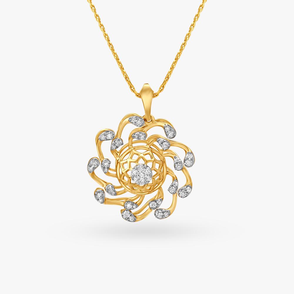 Elegant Floral Pendant