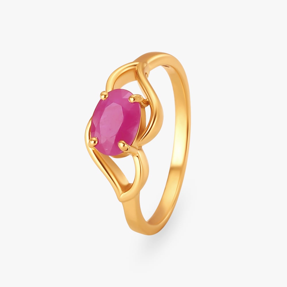 Vivid Ruby Finger Ring