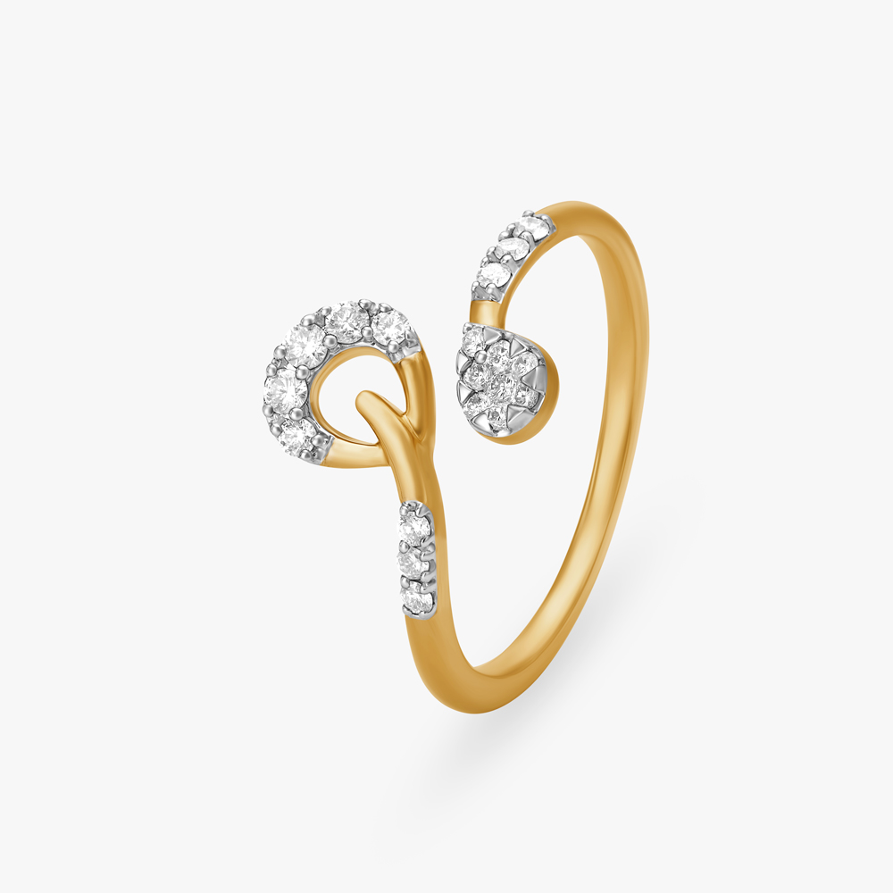 Charming Wrap-Around Diamond Ring