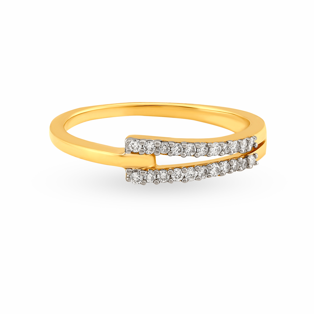 Twinned Diamond Finger Ring