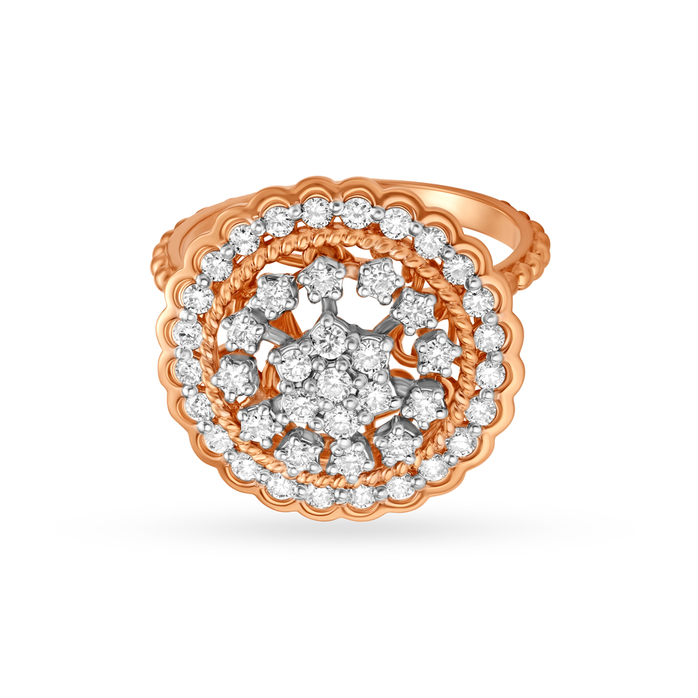 Stunning Rose Gold Finger Ring