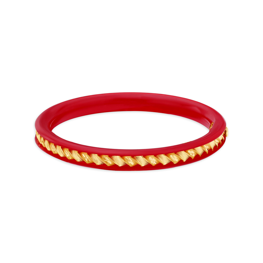 Carved Red Pola Bangle
