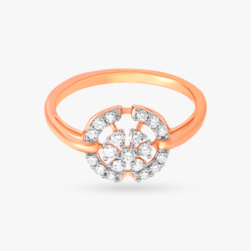 Splendid Floral Diamond Ring