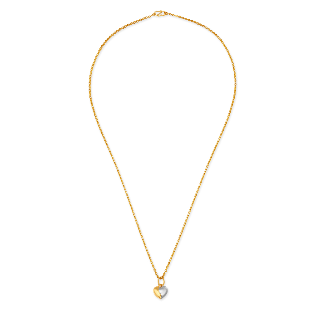 Cute Heart Pendant with Chain for Kids