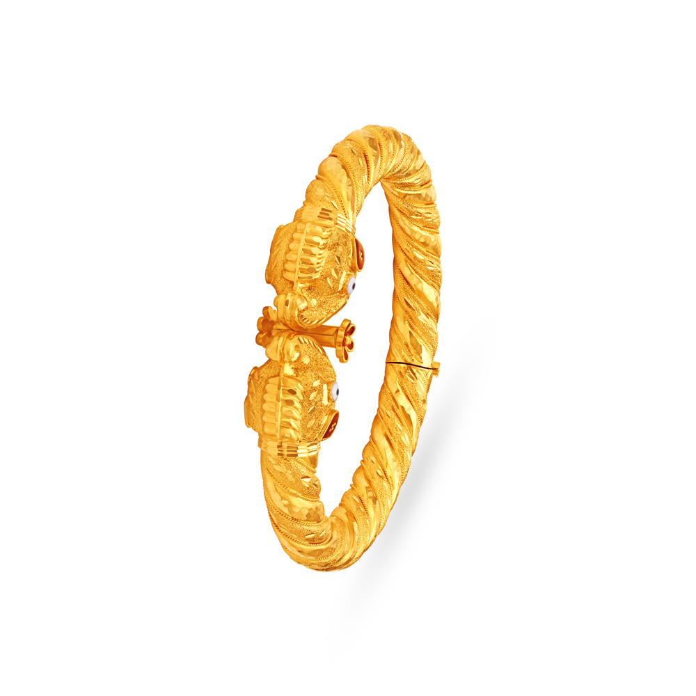 Traditional Floral Gold Bala Bangle