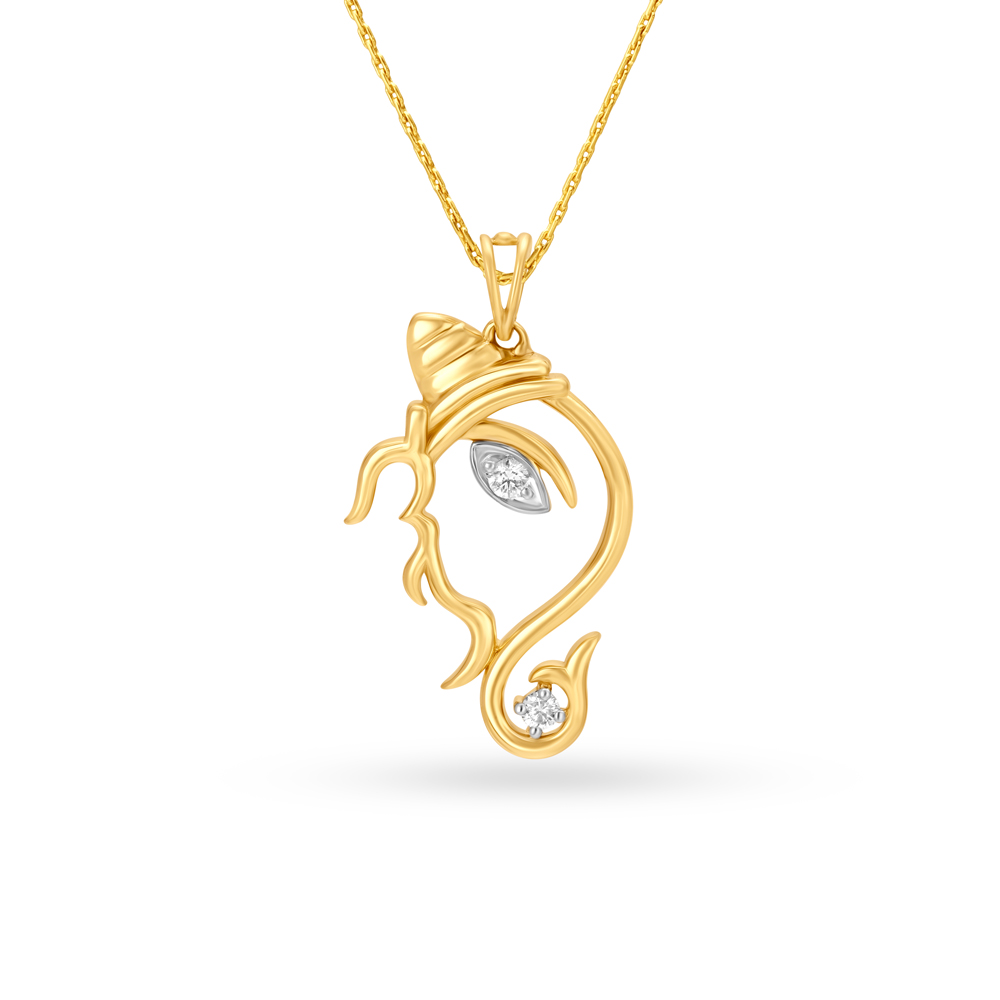 Ganpati Diamond Pendant
