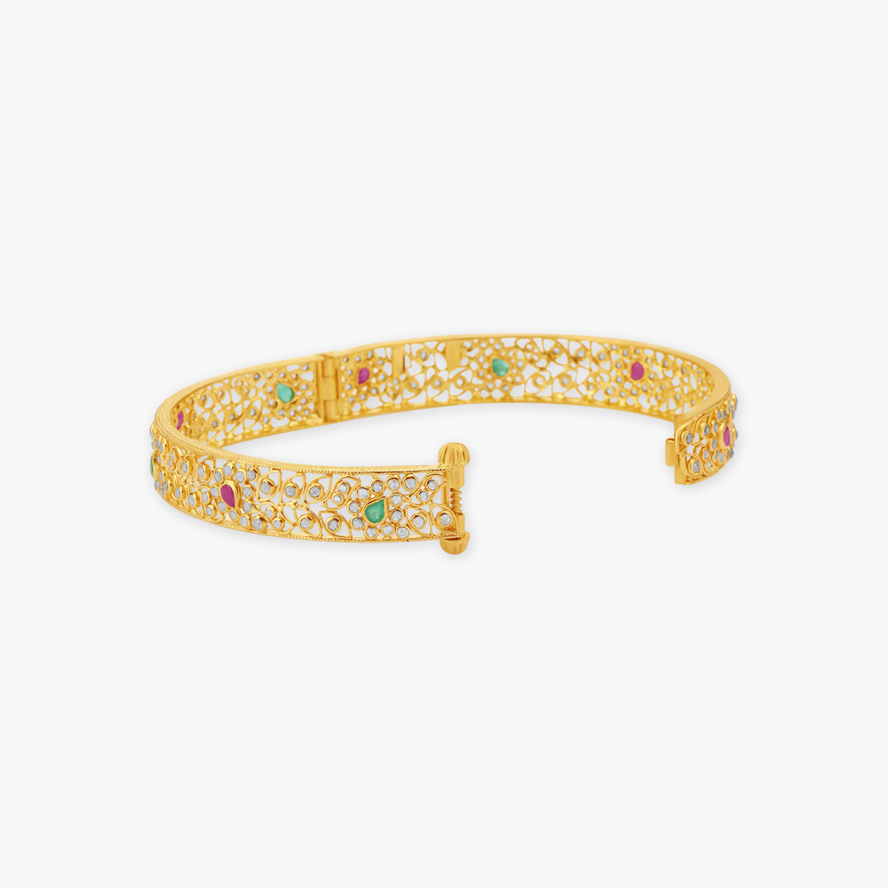 Regal Filigree Gold Bangles