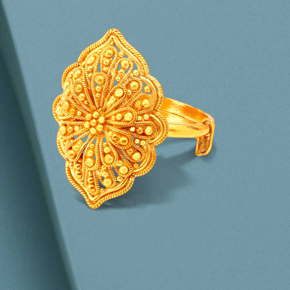 Regal Intricate Gold Ring