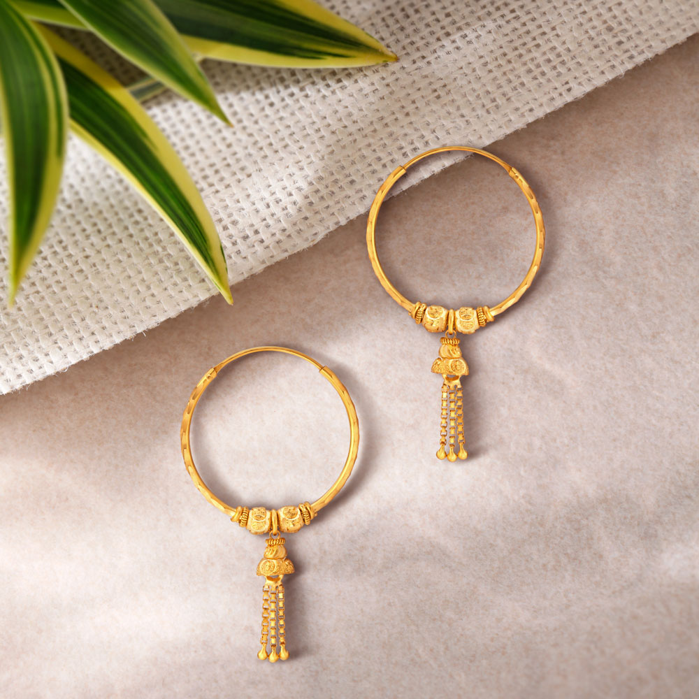 Timeless Bali Gold Hoop Earrings
