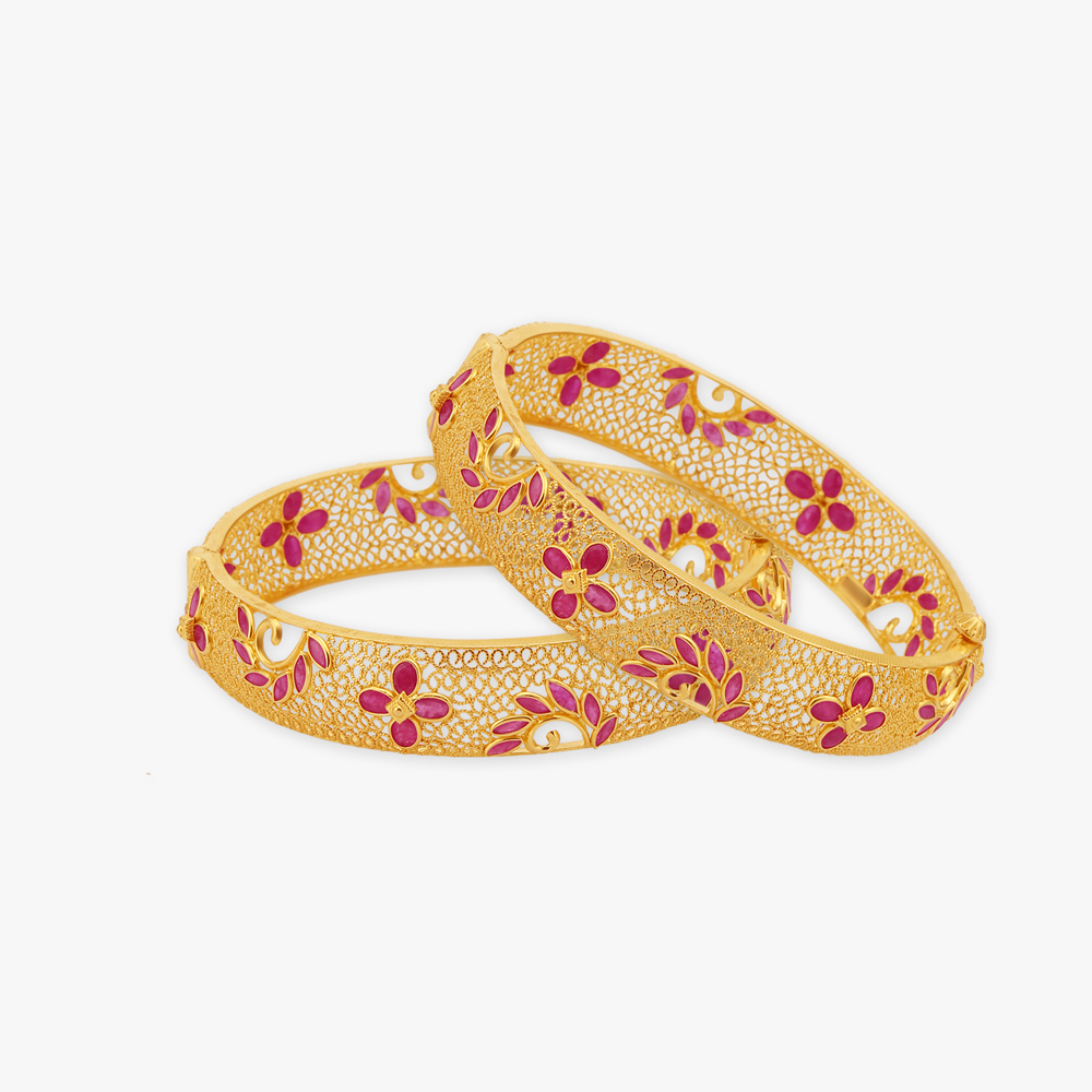 Timeless Ruby Bangles