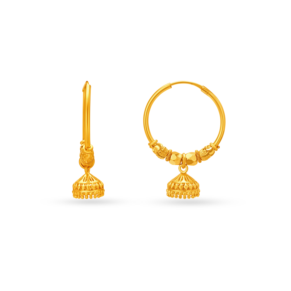 Enchanting Big Jhumka Hoop Earrings