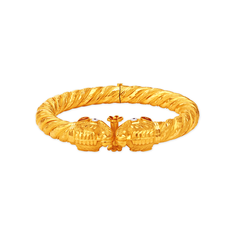 Traditional Floral Gold Bala Bangle