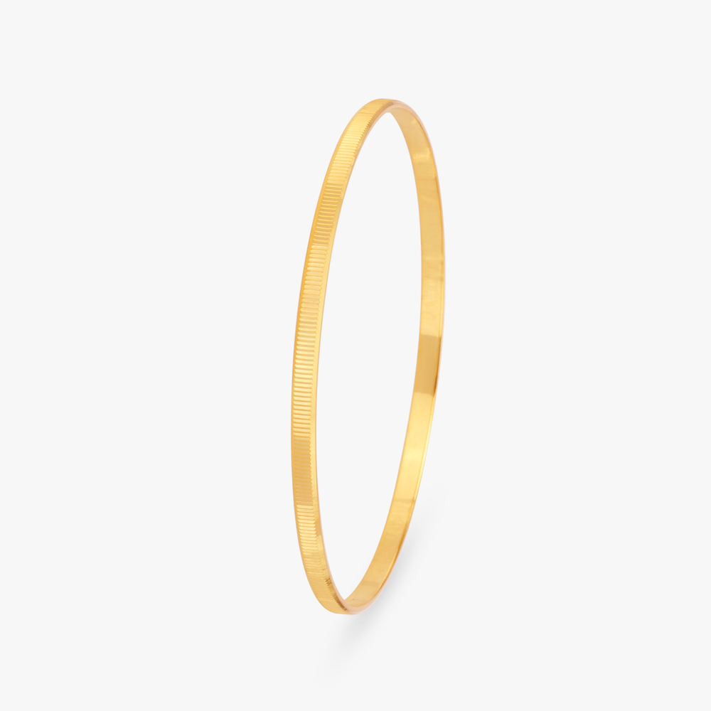 Textured Gold Bangles