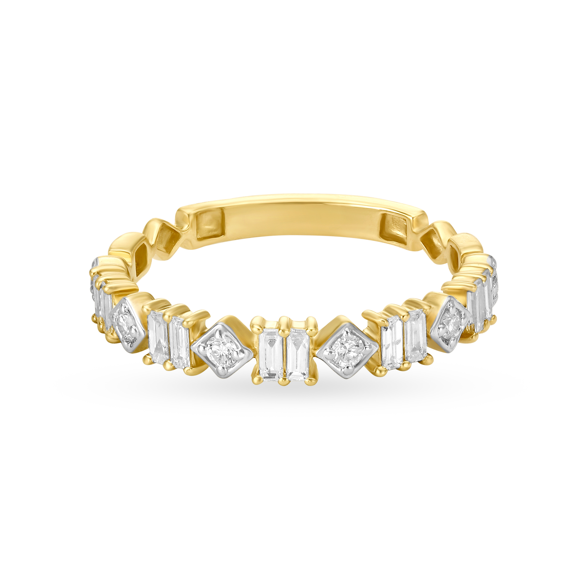14KT Yellow Gold Diamond Finger Ring