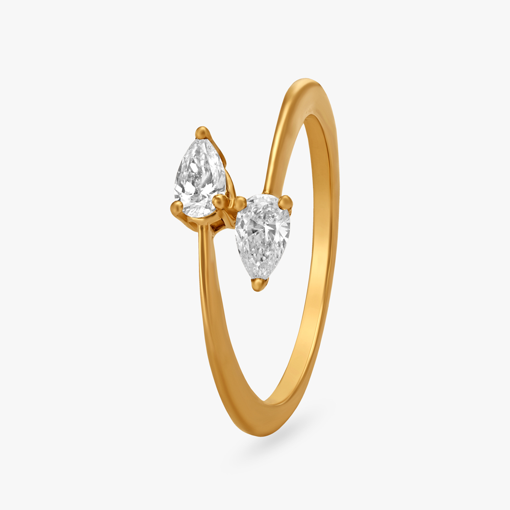 Petite Overlapping Diamond Ring