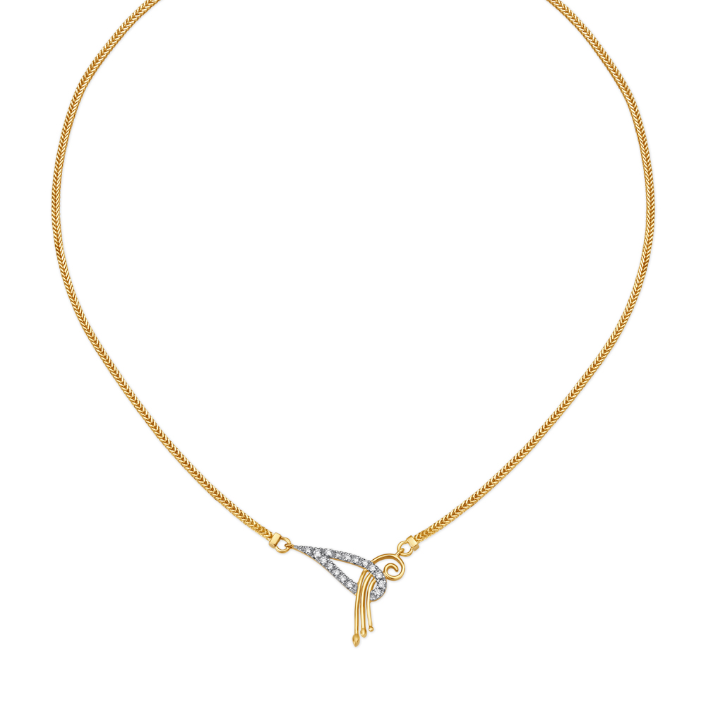 Stately Subtle Diamond Necklace