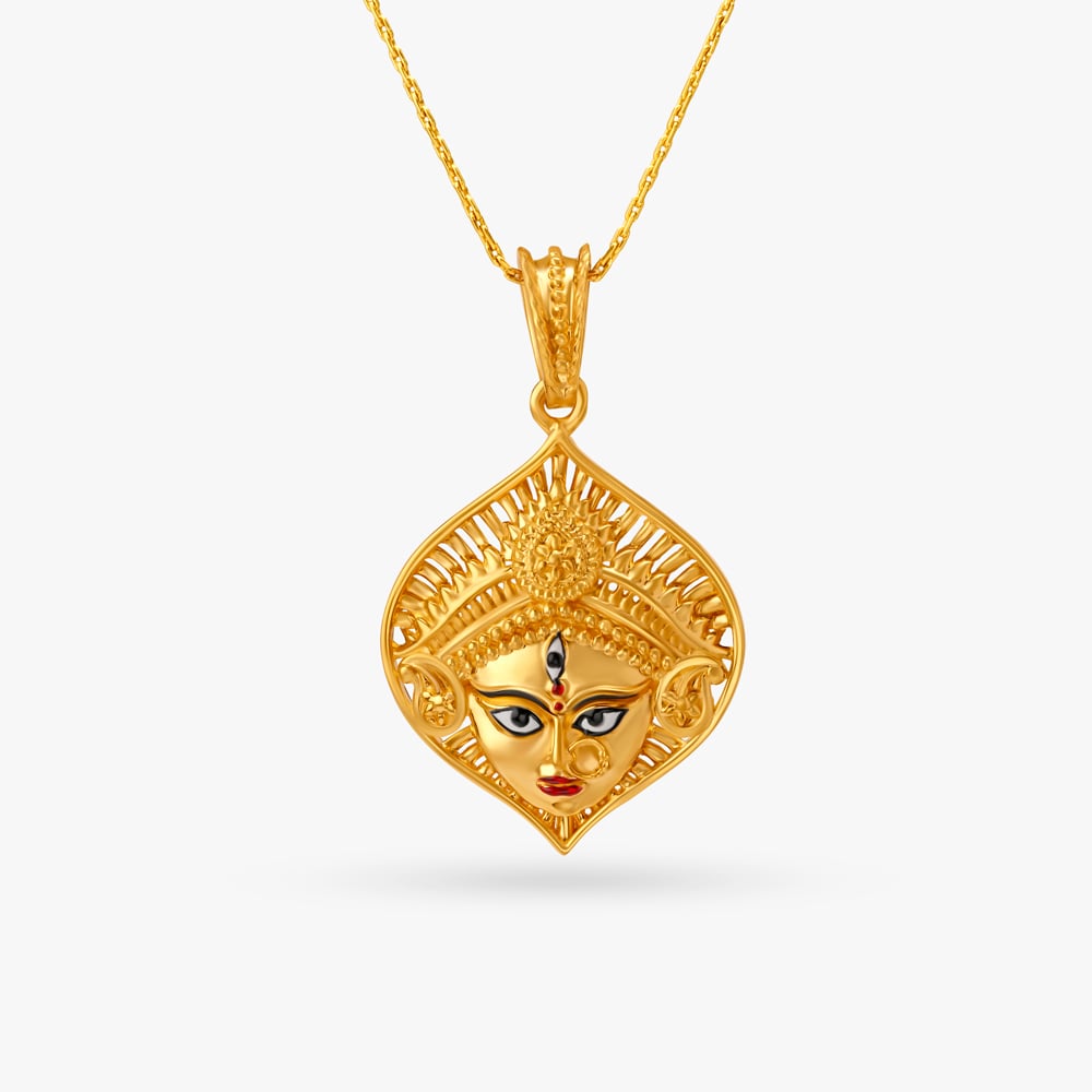 Glistening Gold Pendant