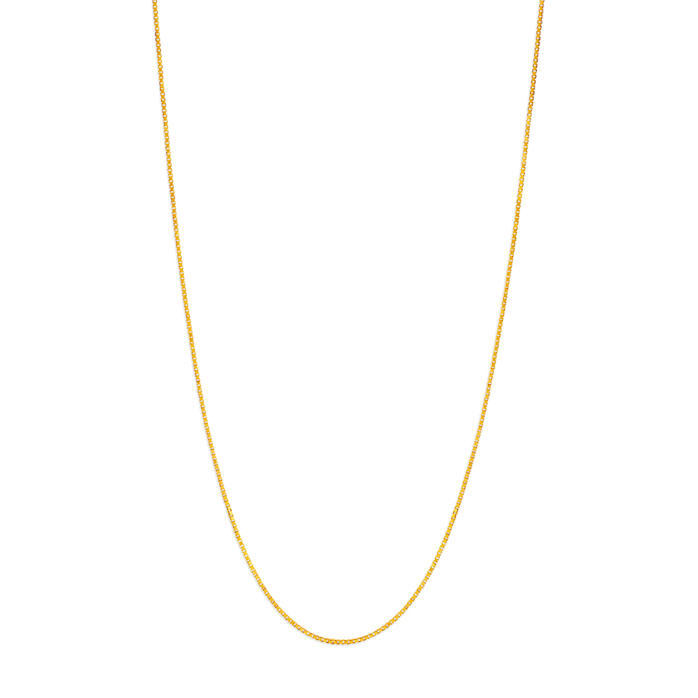 18KT Sleek Yellow Gold Chain