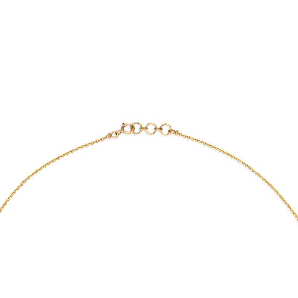 Stellar Floral Gold Dangling Pendant with Chain