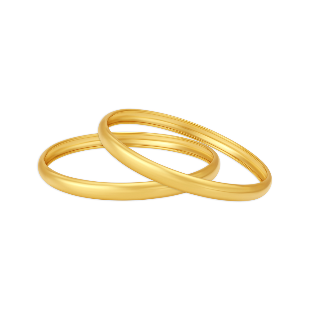 22KT Yellow Gold Sublime Minimal Bangles
