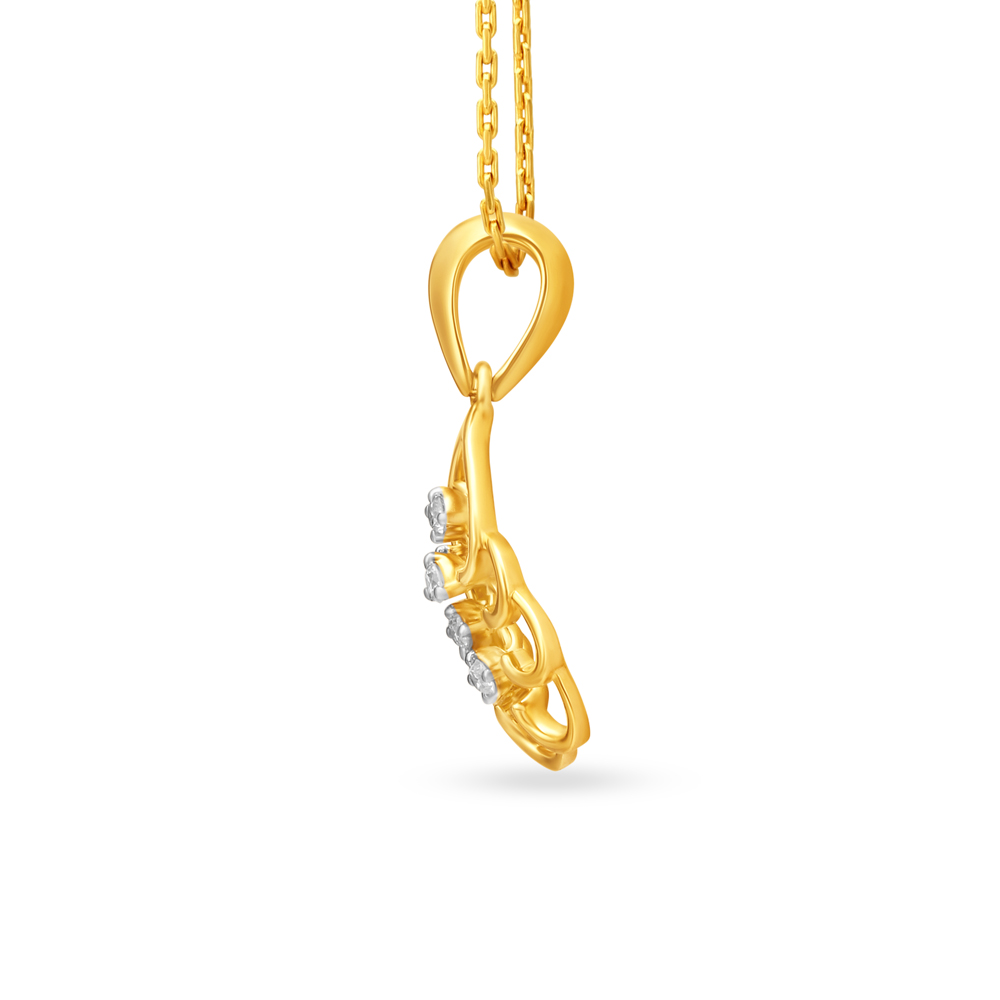 Charming Gold and Diamond Pendant