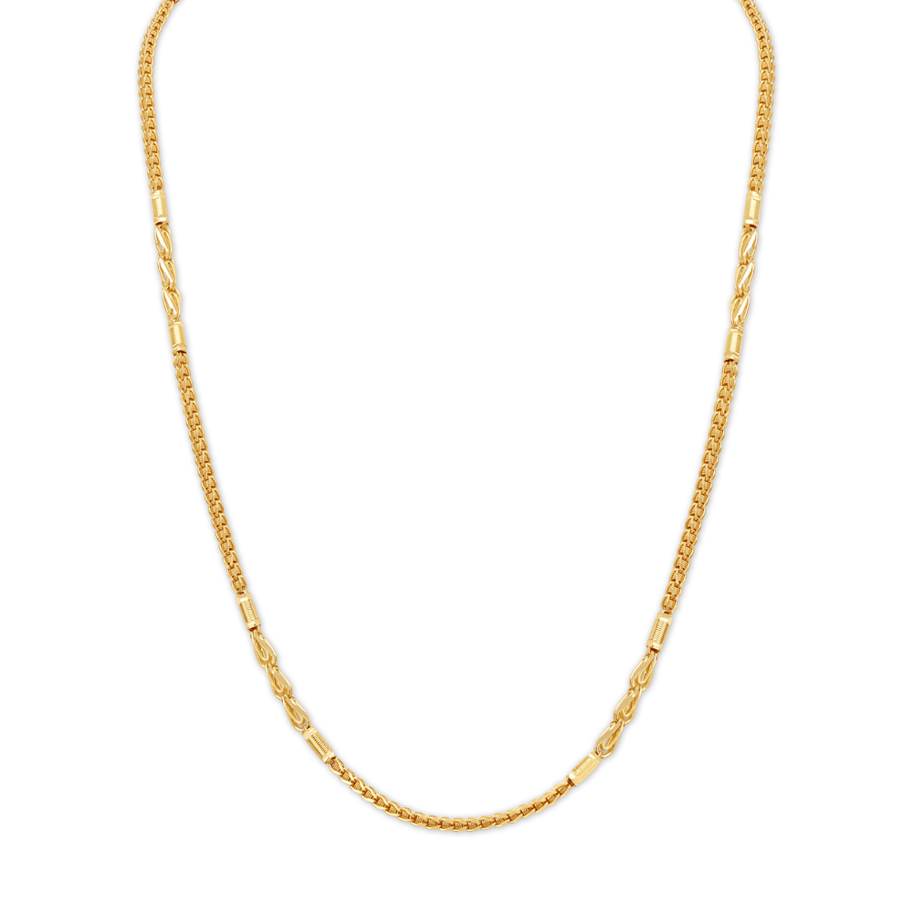 Traditional Gleaming Gold Chain