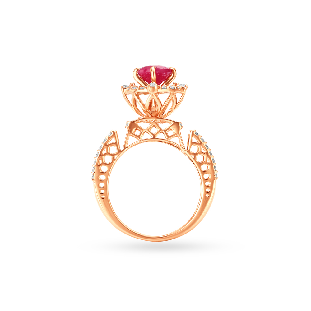 Royal Rose Gold Finger Ring