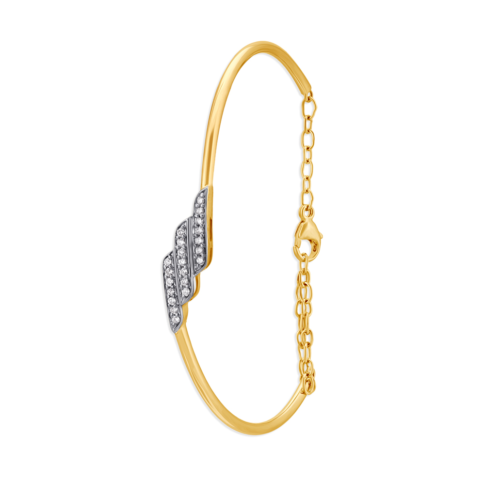 Sparkling Lattice Diamond Bangle