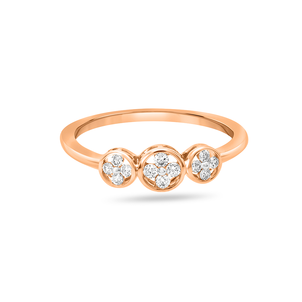 18KT Rose Gold Oculus Diamond Ring