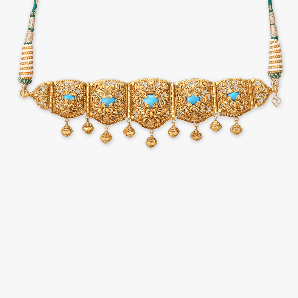 Bold Regal Gold Necklace Set