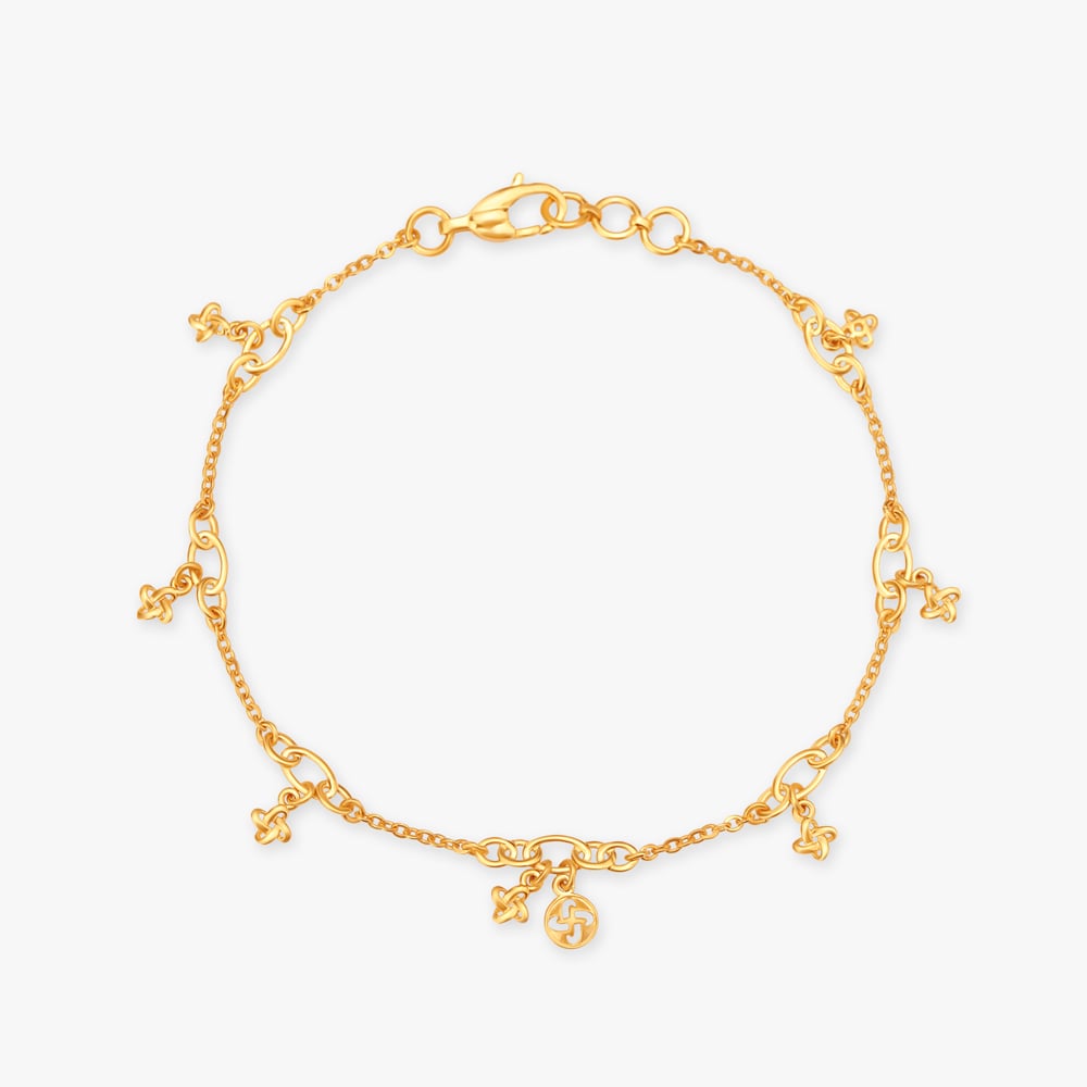 Delicate Charm Gold Bracelet