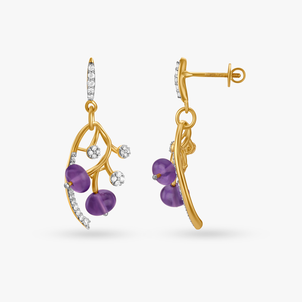 Violet Vibes! Drop Earrings