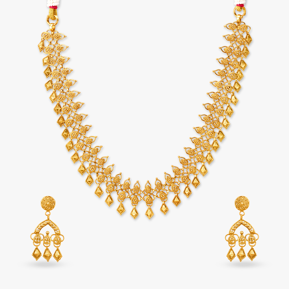 Royal Charm Gold Necklace Set