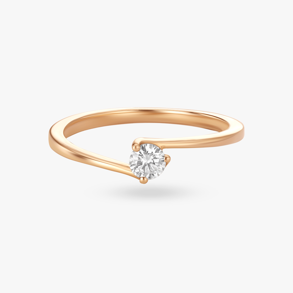 Minimalist Diamond Finger Ring