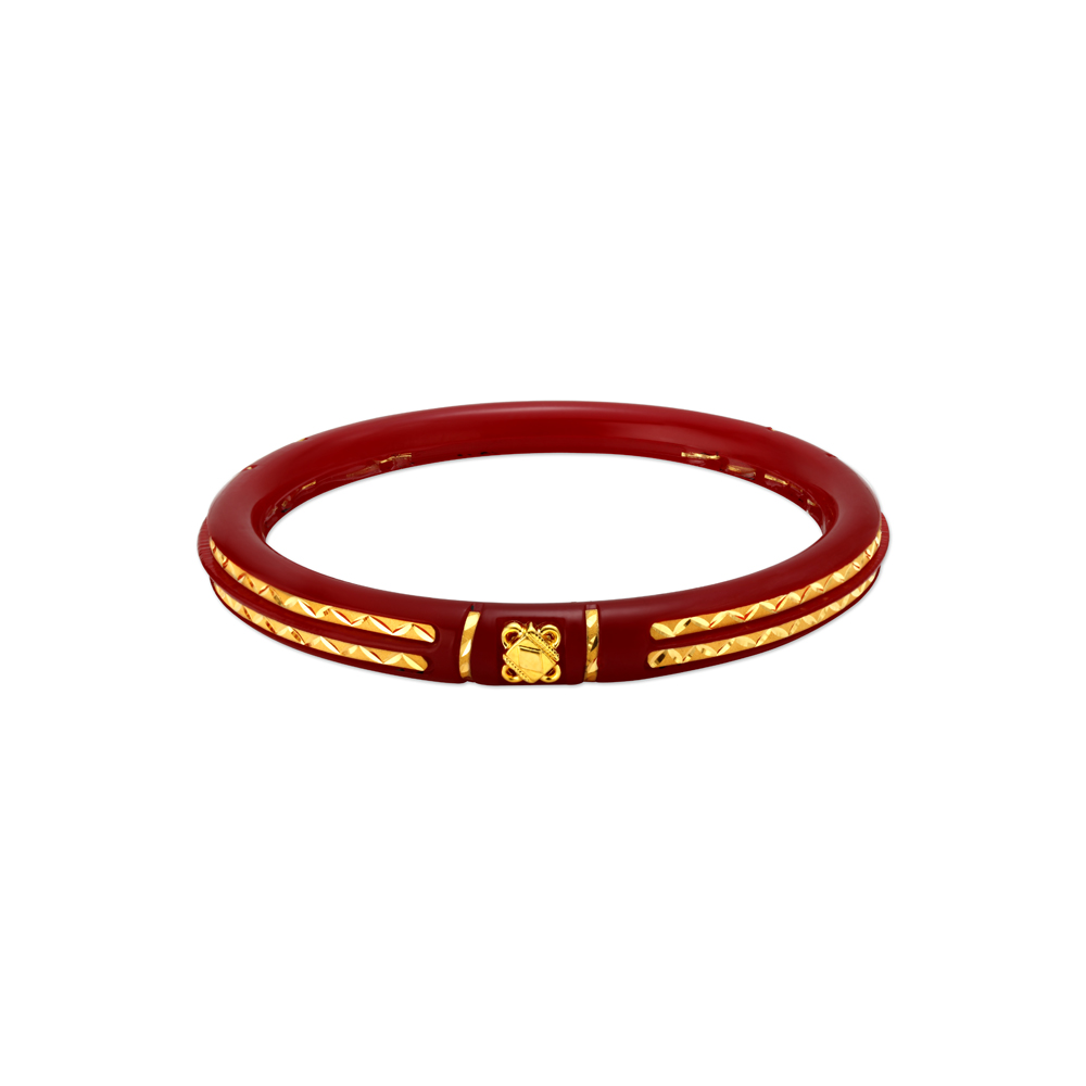 Traditional Yellow Gold Pola Bangles