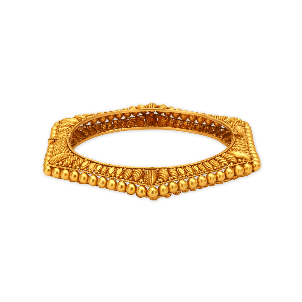 Classy Geometric Stamp Work Bangle