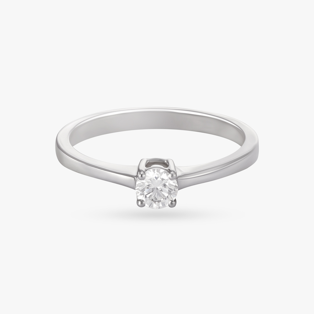 Sleek Style Diamond Ring